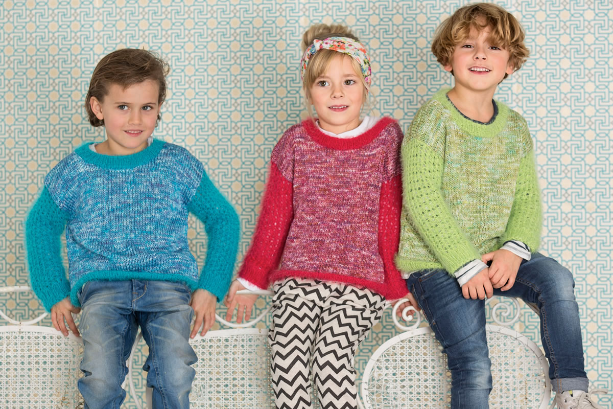 Lana Grossa PULLOVER Dacapo Multi/Estivo II | FILATI Kids No. 5 ...
