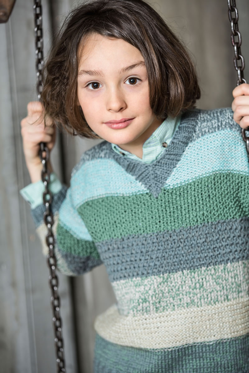 Lana Grossa PULLOVER 365 Cotone/Aria | FILATI Kids No. 5 - Modell 32 ...