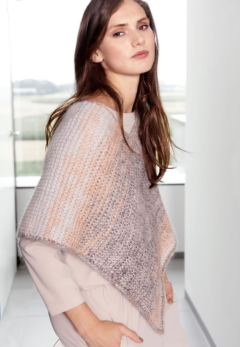 Lana Grossa PONCHO Arioso/Silkhair Print | Design Special No. 4 - Modell 22 | FILATI ...