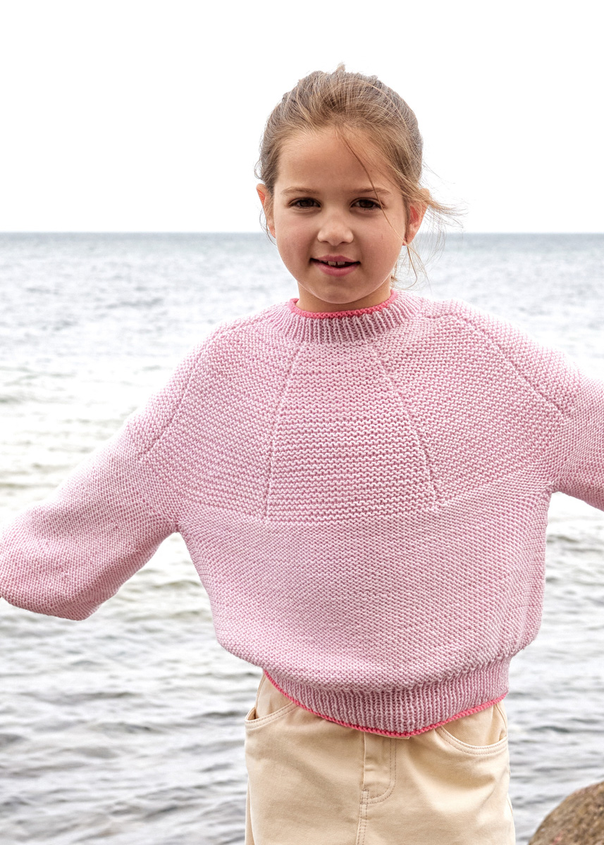 Lana Grossa TOP DOWN KINDERPULLOVER Cool Wool Big | Merino Edition No. 4 - Modell 30 | FILATI ...
